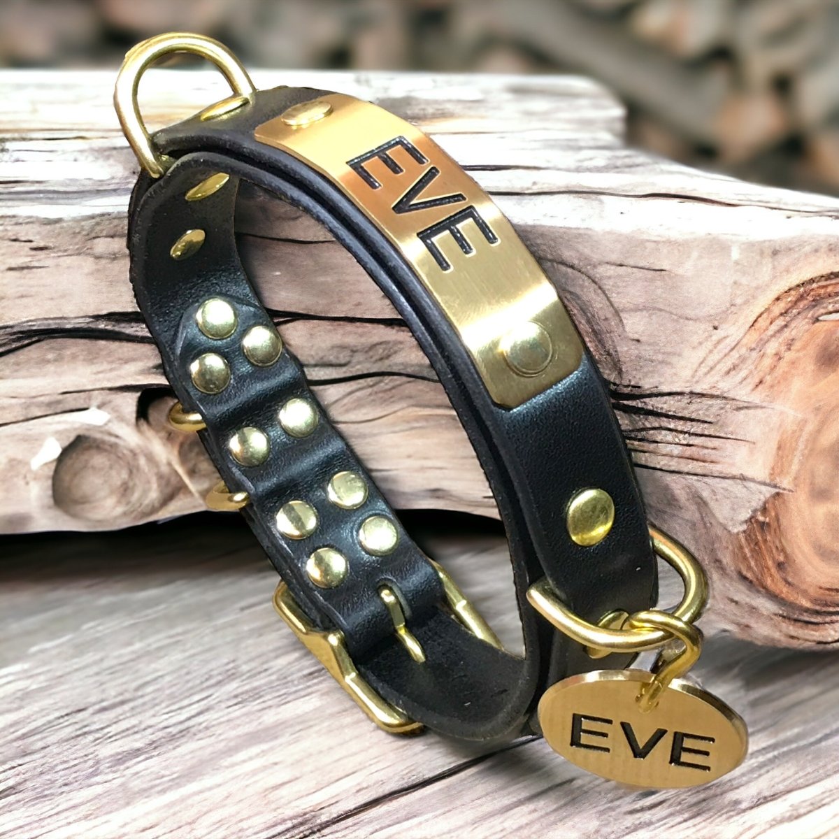 1.25 INCH DOG COLLAR/ TRIPLE D-RINGS/ DOUBLE LAYER/ NAMEPLATE – Karma ...
