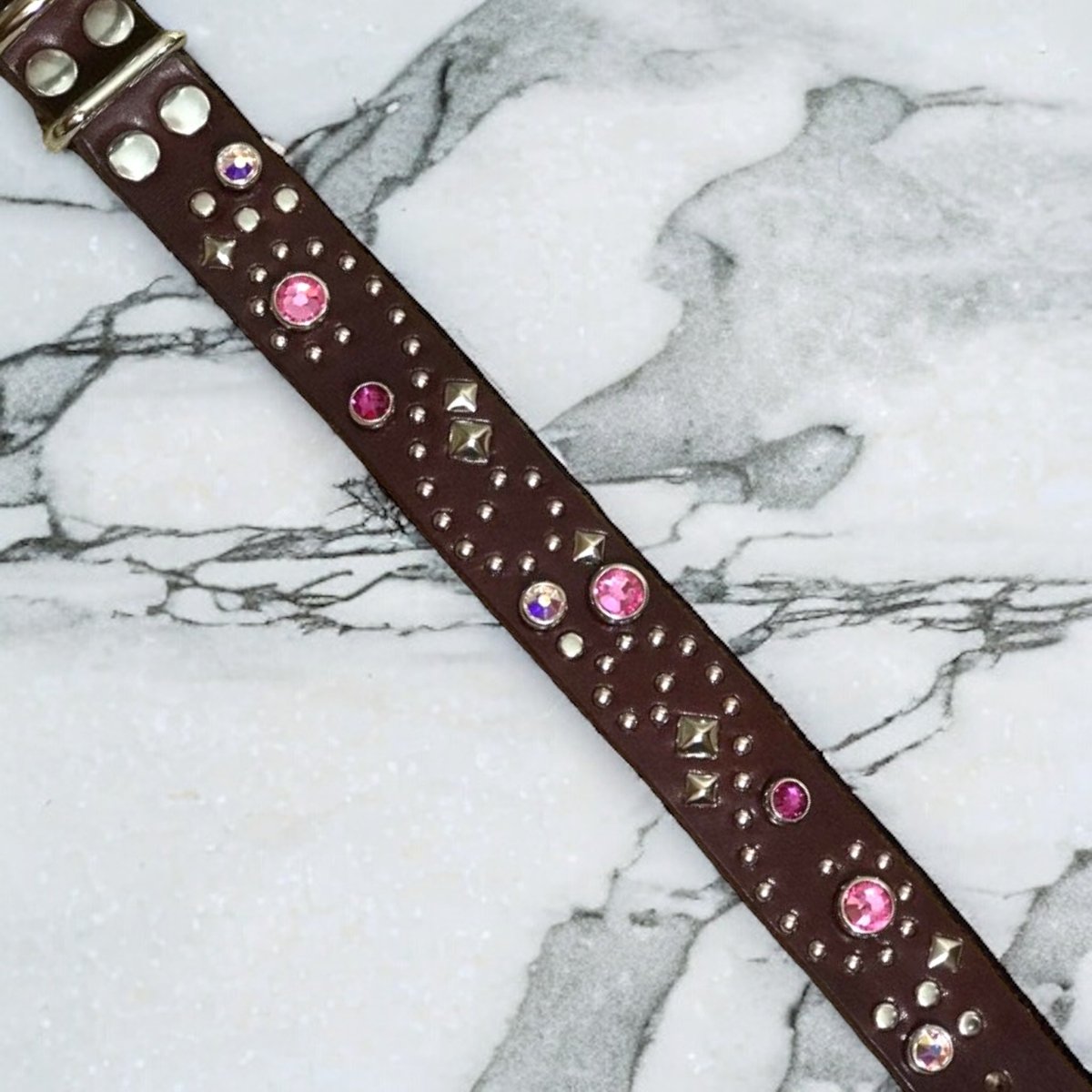 Stargazer SL Leather Dog Collar | Karma Collars: Custom Leather Dog Collars