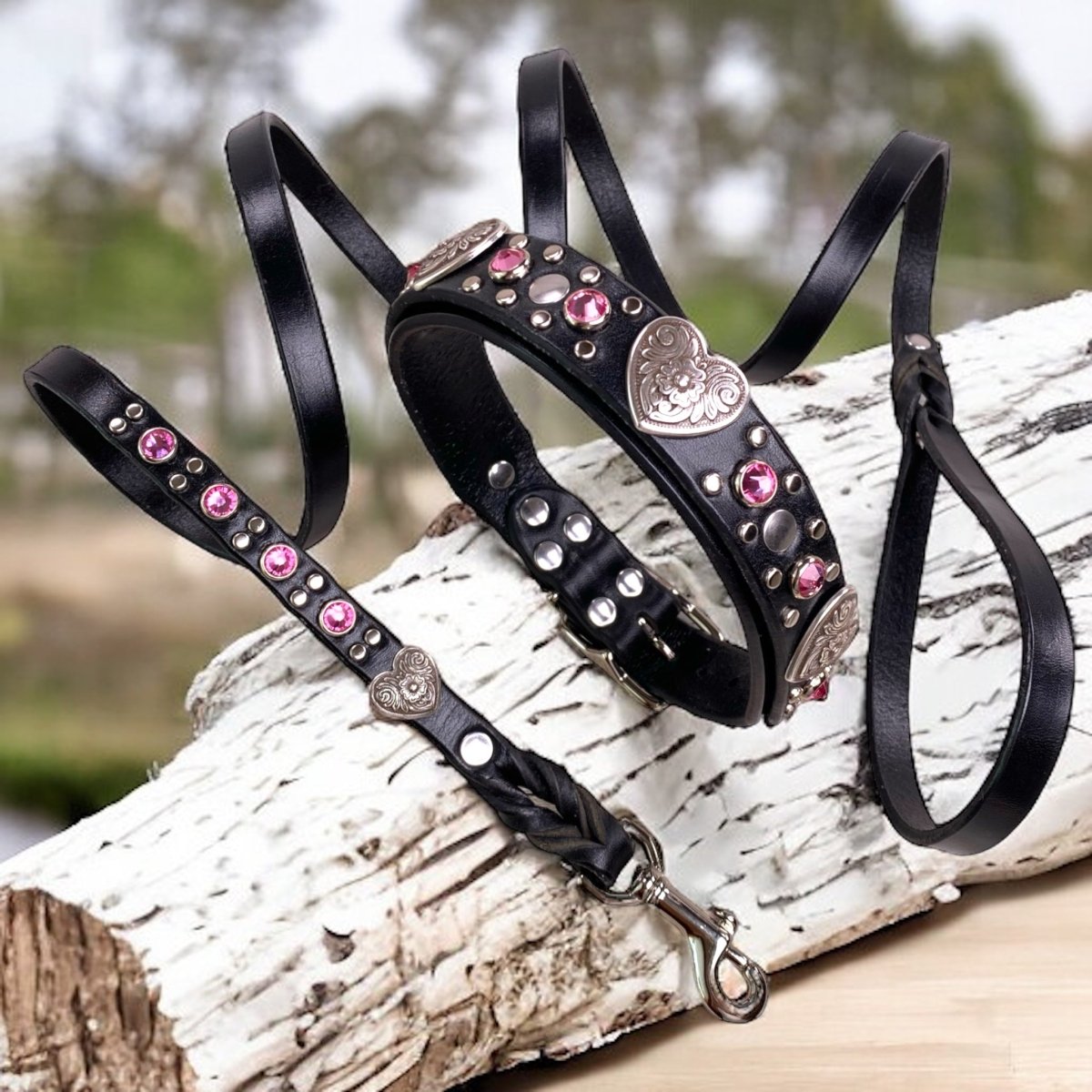 Stylish Leather Dog Collar Milan – Karma Collars: Leather Dog Collars