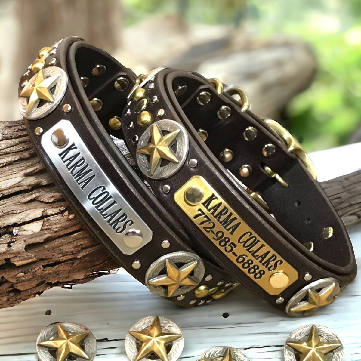 Leather Western Dog Collar - Nashville Style – Karma Collars: Leather ...