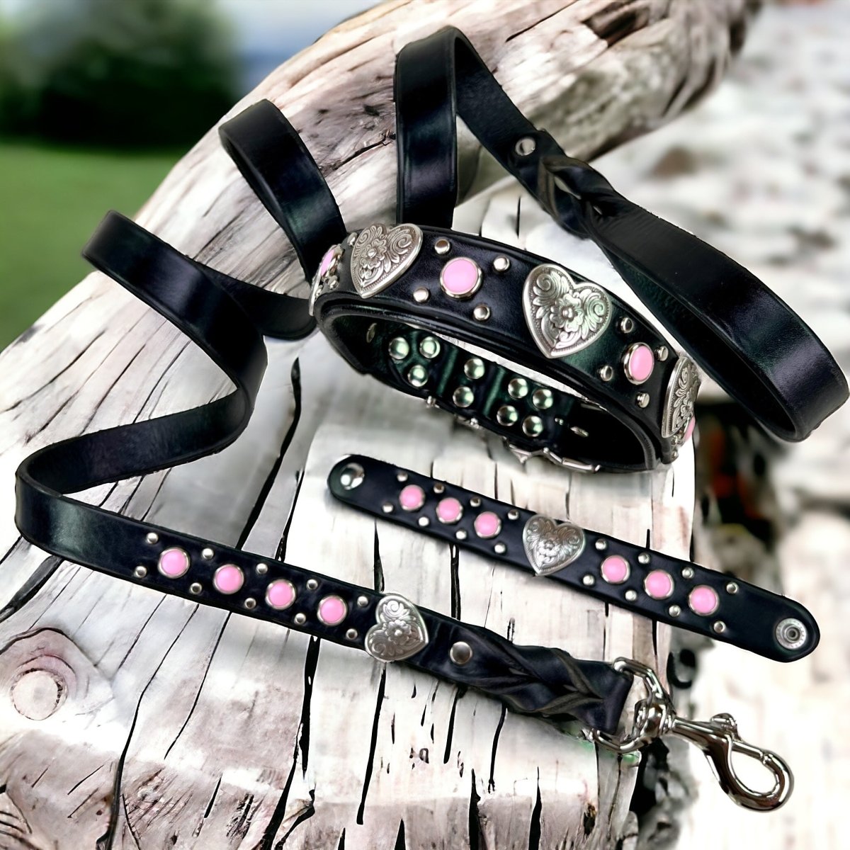 Custom Leather Dog Collar Milan – Karma Collars: Leather Dog Collars