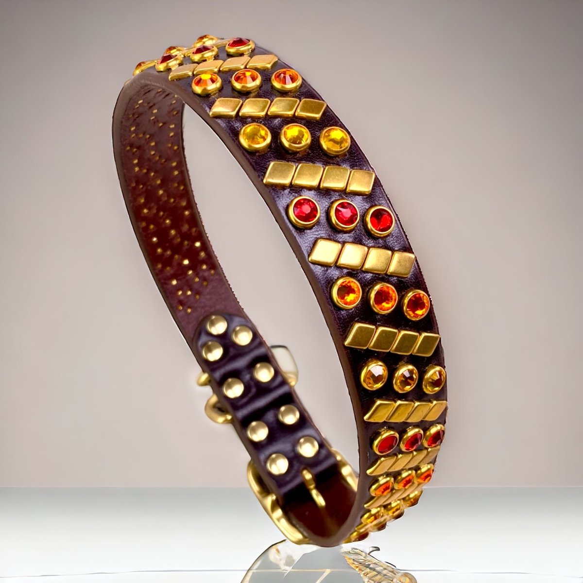 SHOP OUR STUNNING CRYSTAL CROWN DOG COLLAR – Karma Collars: Leather Dog ...